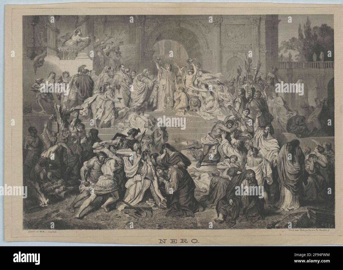 Nero, Roman emperor Stock Photo - Alamy