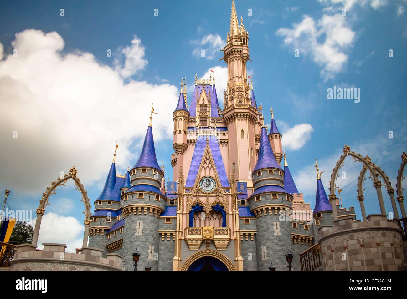 Orlando , Florida. September 21, 2020. Beautiful view of Cinderella ...