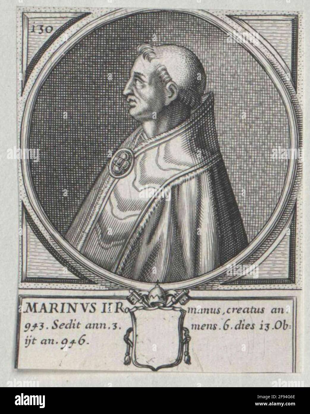 Marinus II., Pope Stock Photo - Alamy
