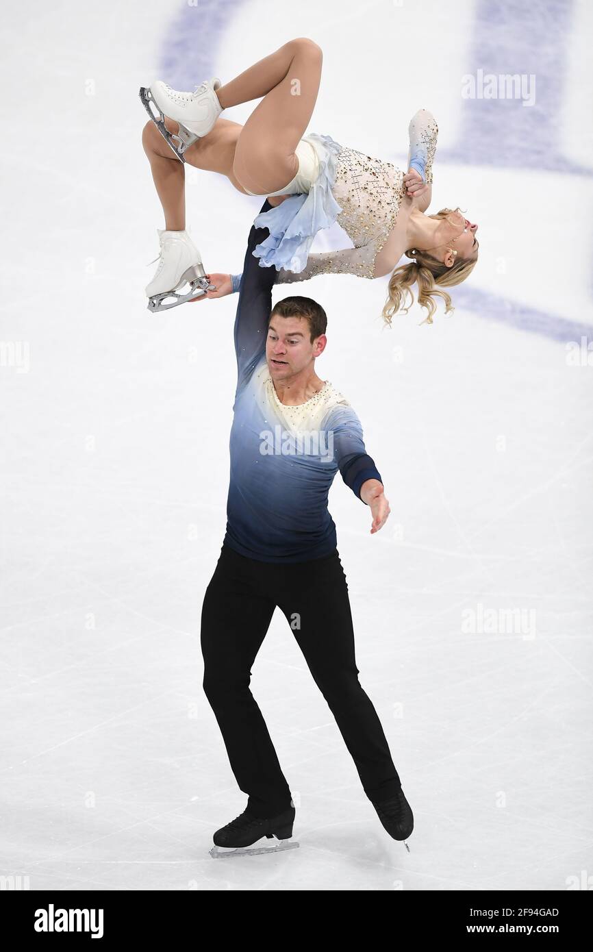 Alexa KNIERIM & Brandon FRAZIER USA, during Pairs Free Program at the ...