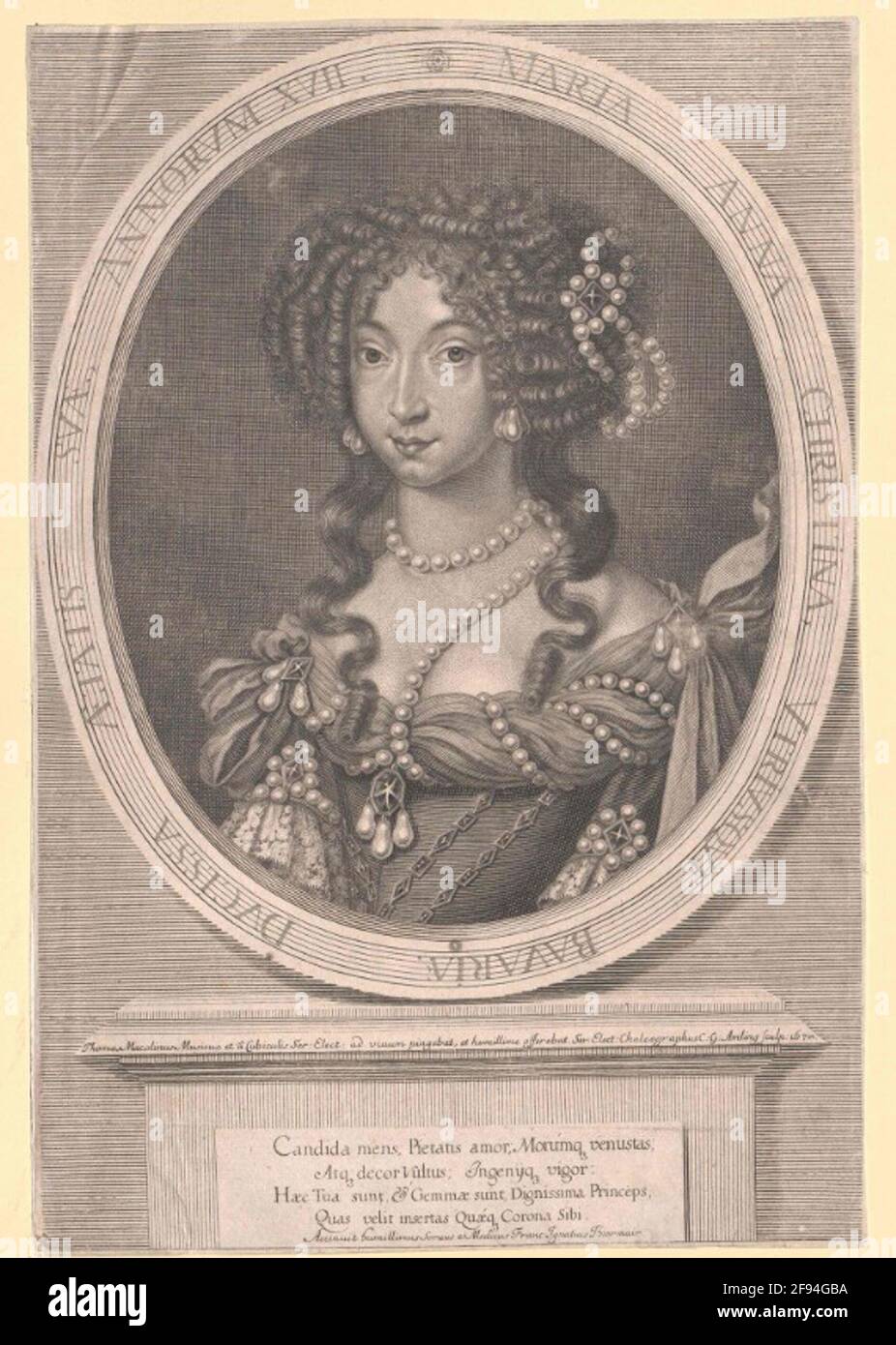 Maria Anna, Princess of Bavaria Painter: Macolino, Thomasseecher ...