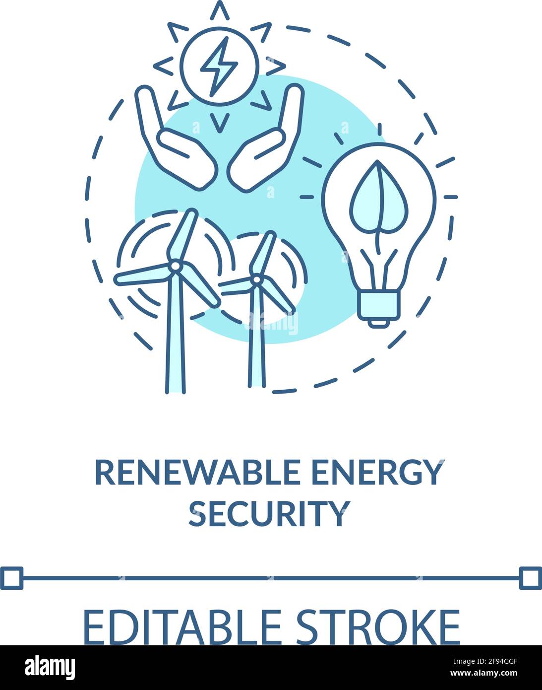 Renewable energy security concept icon Stock Vector Image & Art - Alamy
