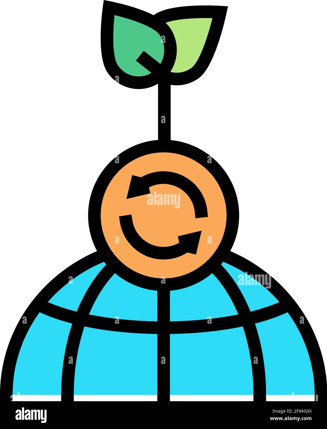 ecology and energy saving color icon vector illustration Stock Vector ...