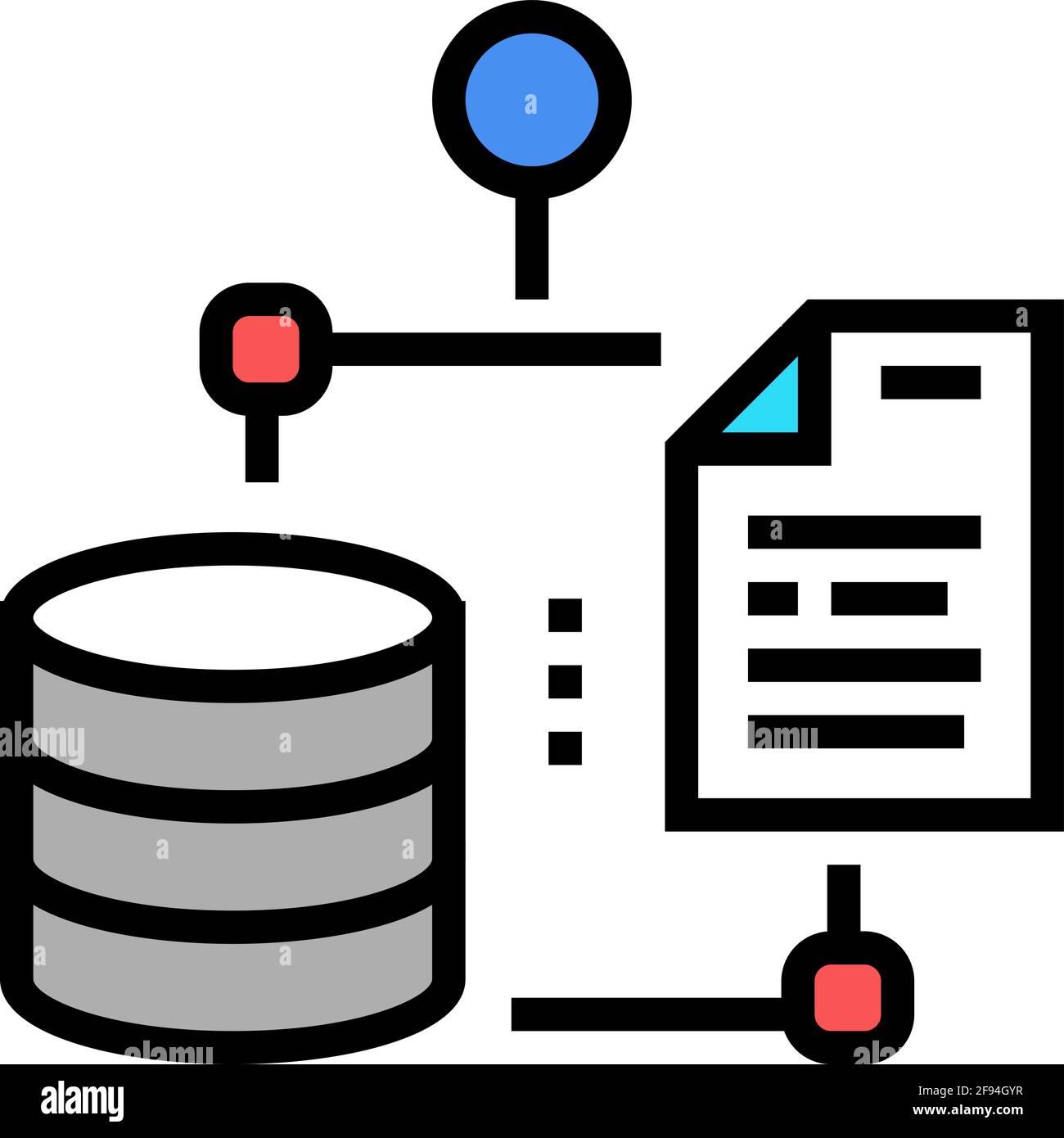 file digital processing color icon vector illustration Stock Vector ...