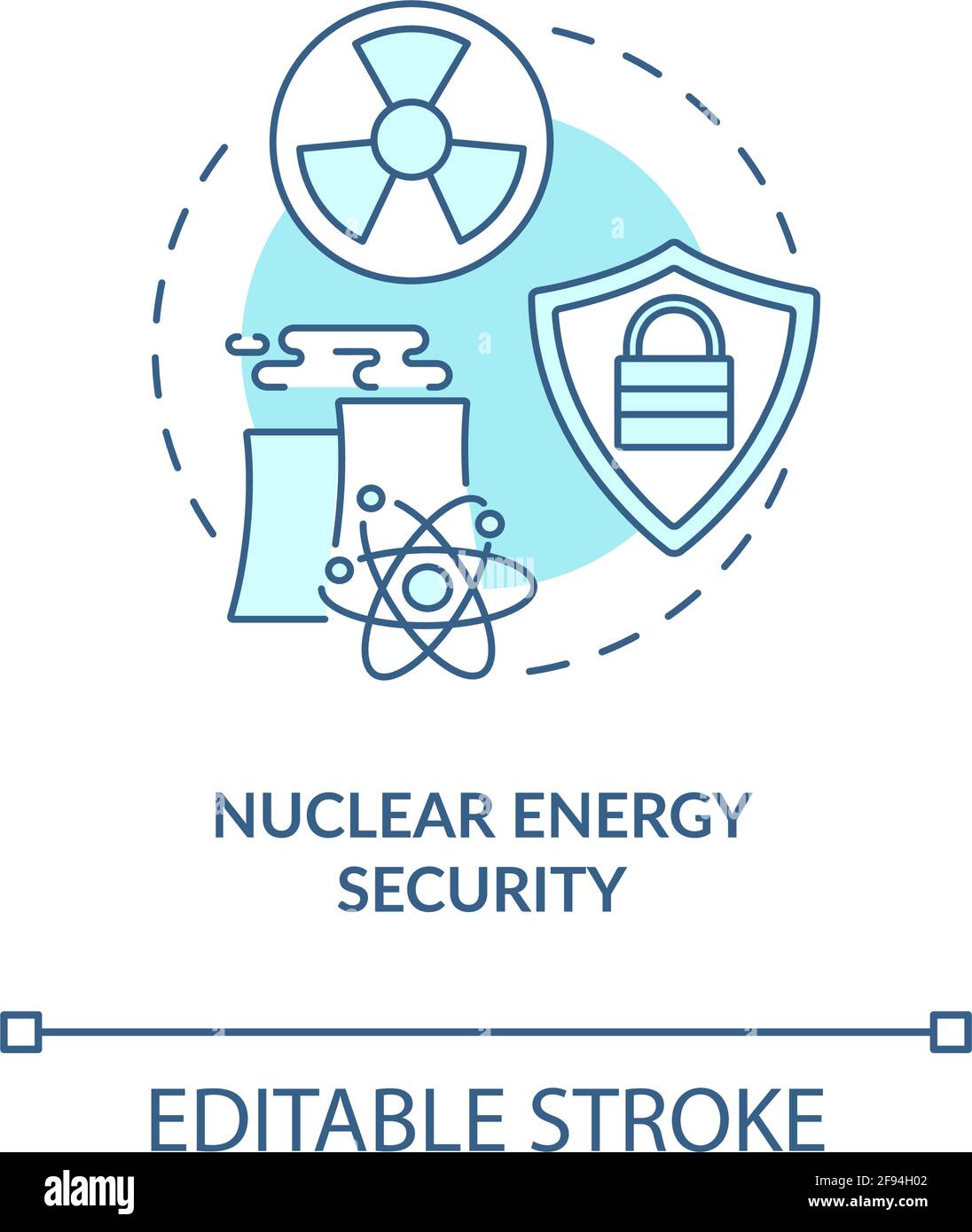 Nuclear energy security concept icon Stock Vector Image & Art - Alamy