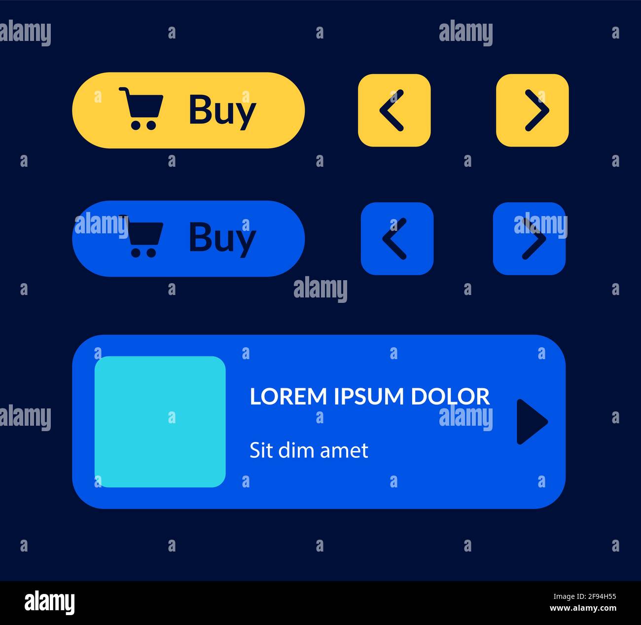 Shopping UI elements kit Stock Vector Image & Art - Alamy