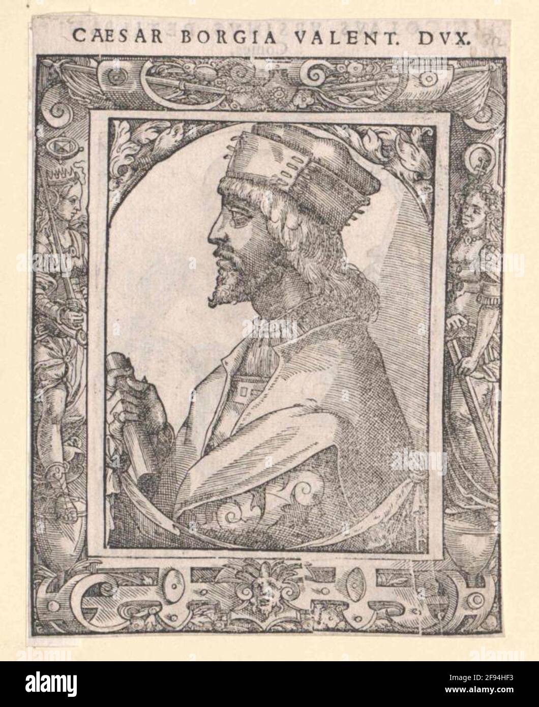 Borgia, Cesare Form Cutter: Stimmer, Tobiasdatieren: 1554/1575 Stock ...