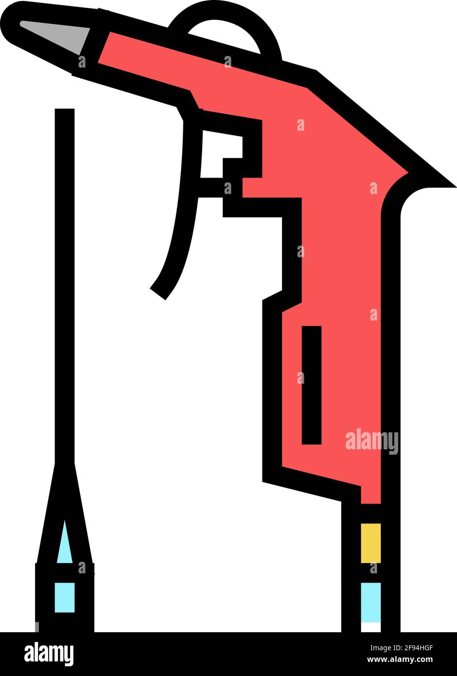 gun of air compressor color icon vector illustration Stock Vector Image ...