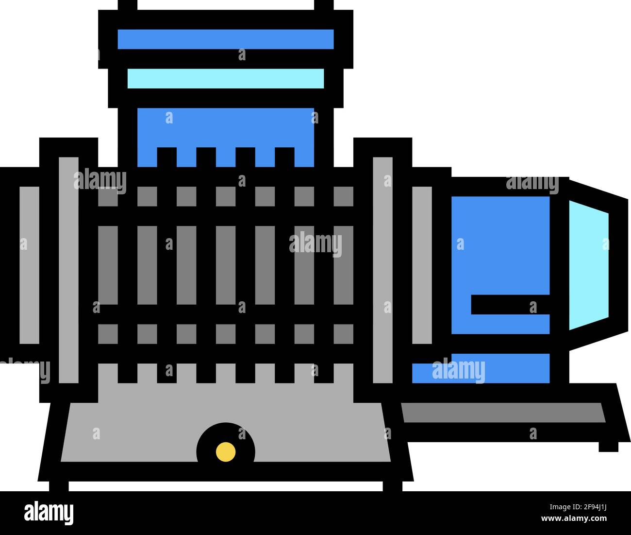 membrane compressor color icon vector illustration flat Stock Vector ...