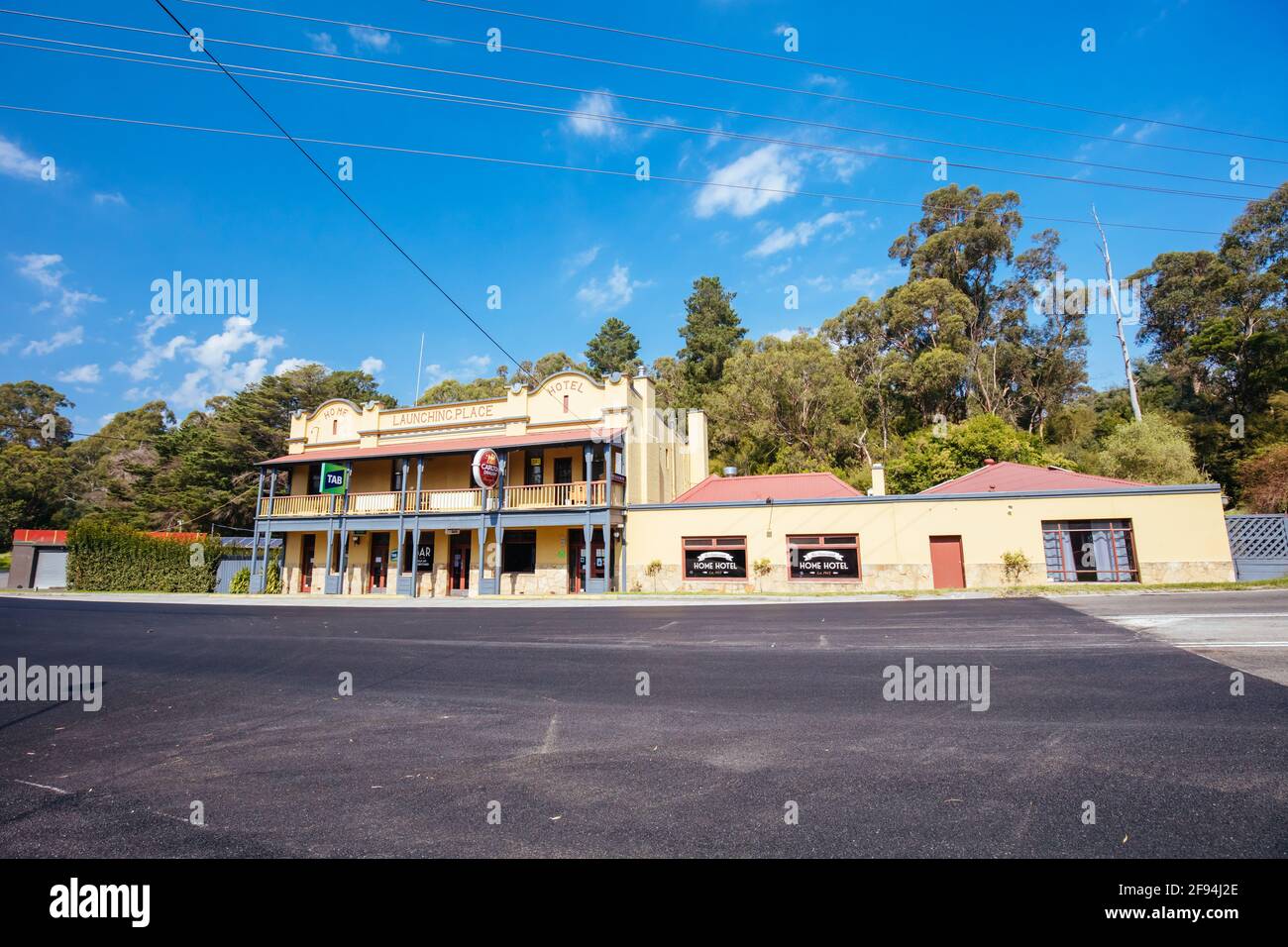 Australian Pub Hotel in Launching Place Australia Stock Photo - Alamy