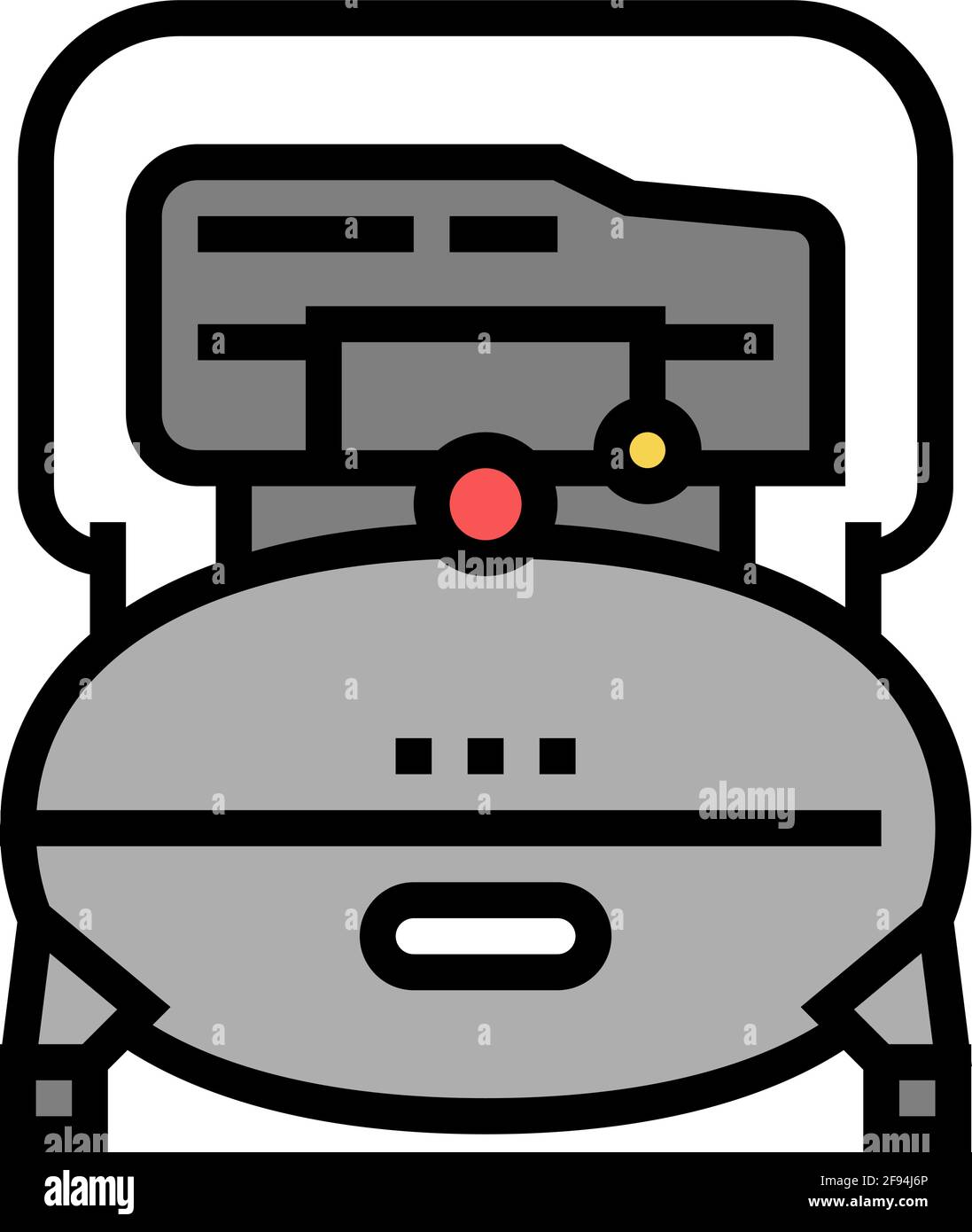 industry air compressor color icon vector illustration Stock Vector ...