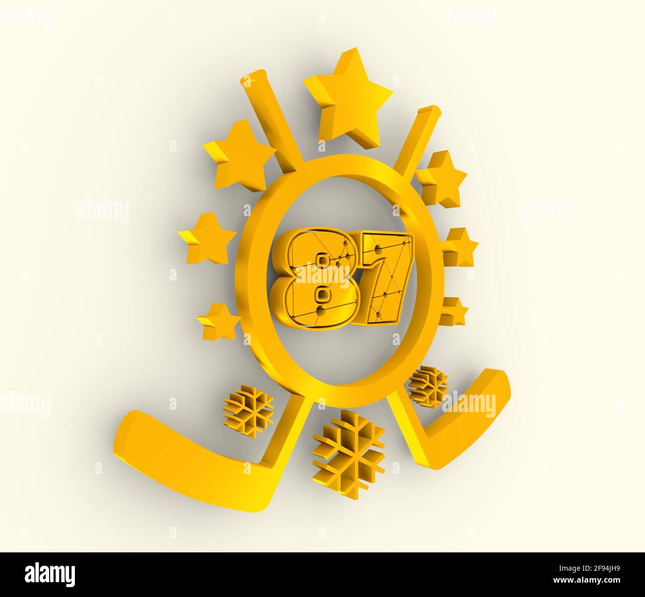 87 number illustration. Classic style Sport Team font. Numbers ...