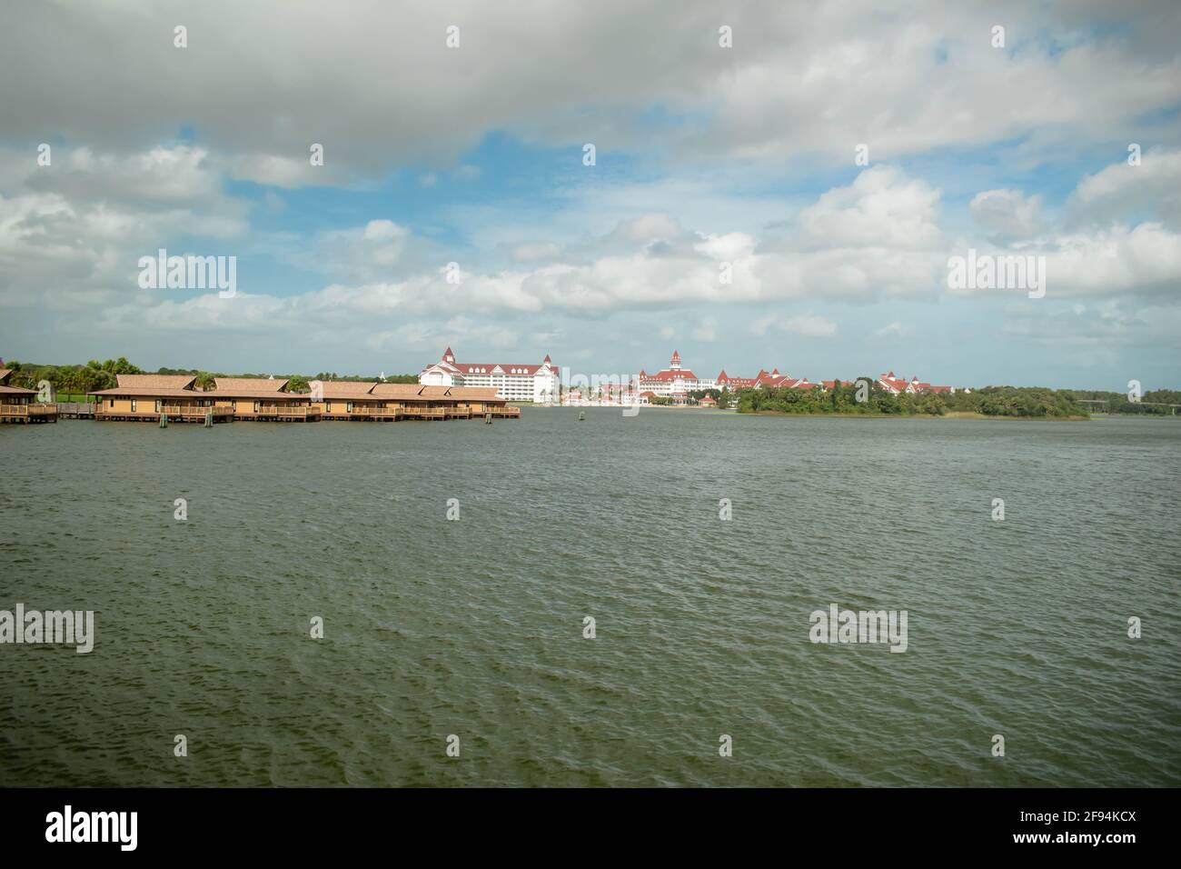 Orlando , Florida. September 21, 2020. Panoramic view of Disney's ...