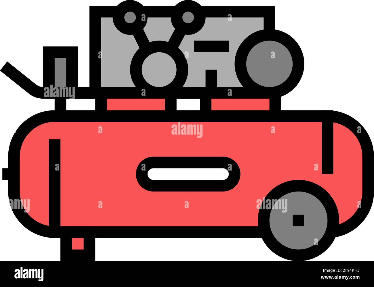 piston air compressor color icon vector illustration Stock Vector Image ...