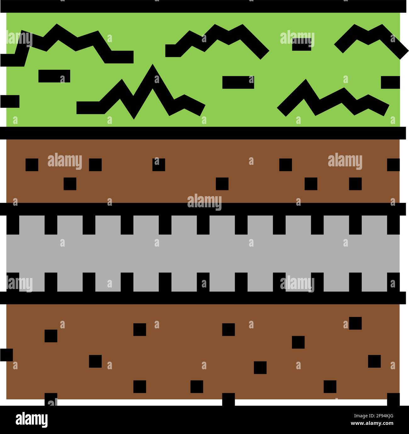 underground drainage system color icon vector illustration Stock Vector ...