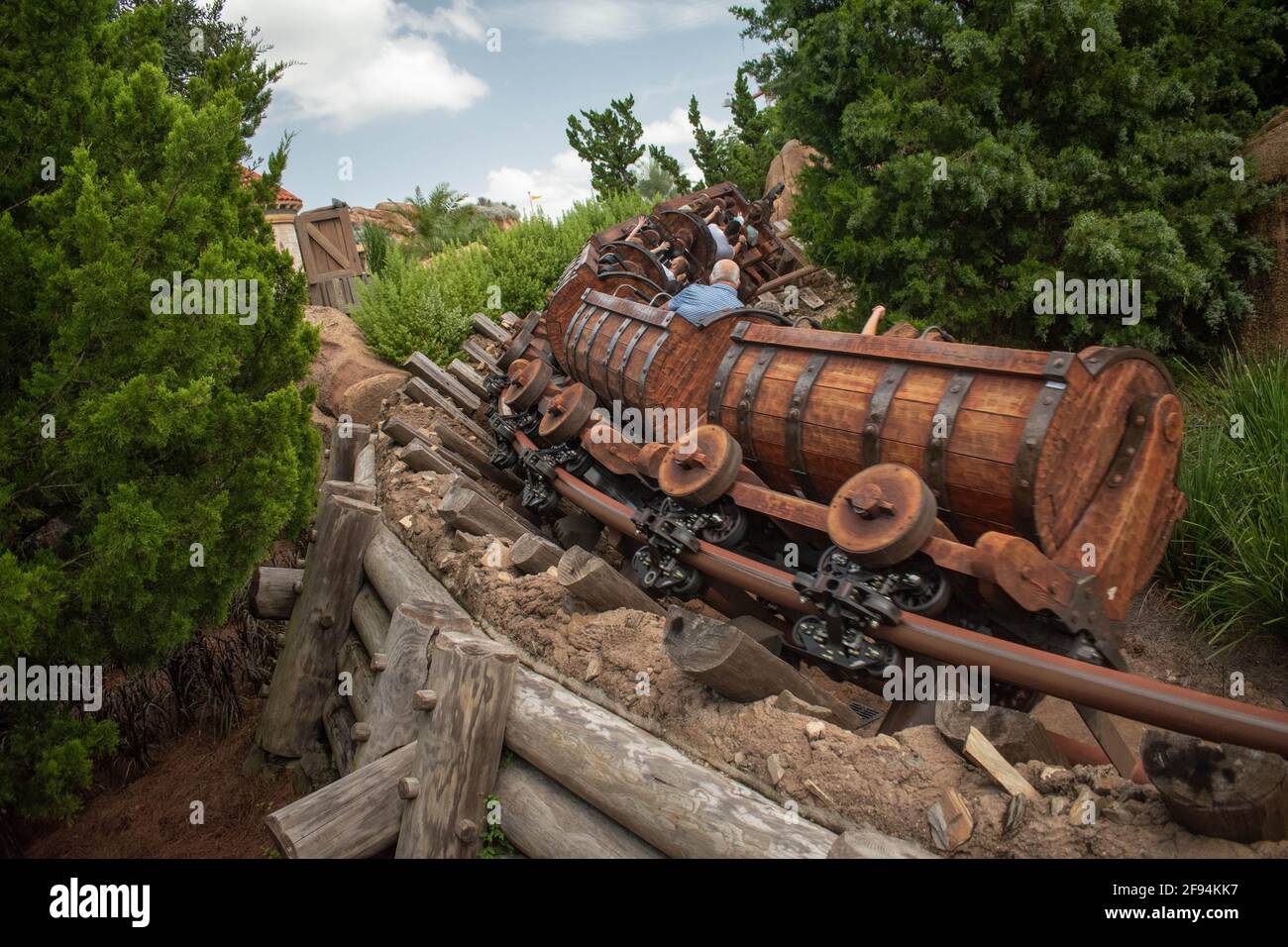 Orlando , Florida. September 21, 2020. People enjoying Seven Dwarf Mine ...