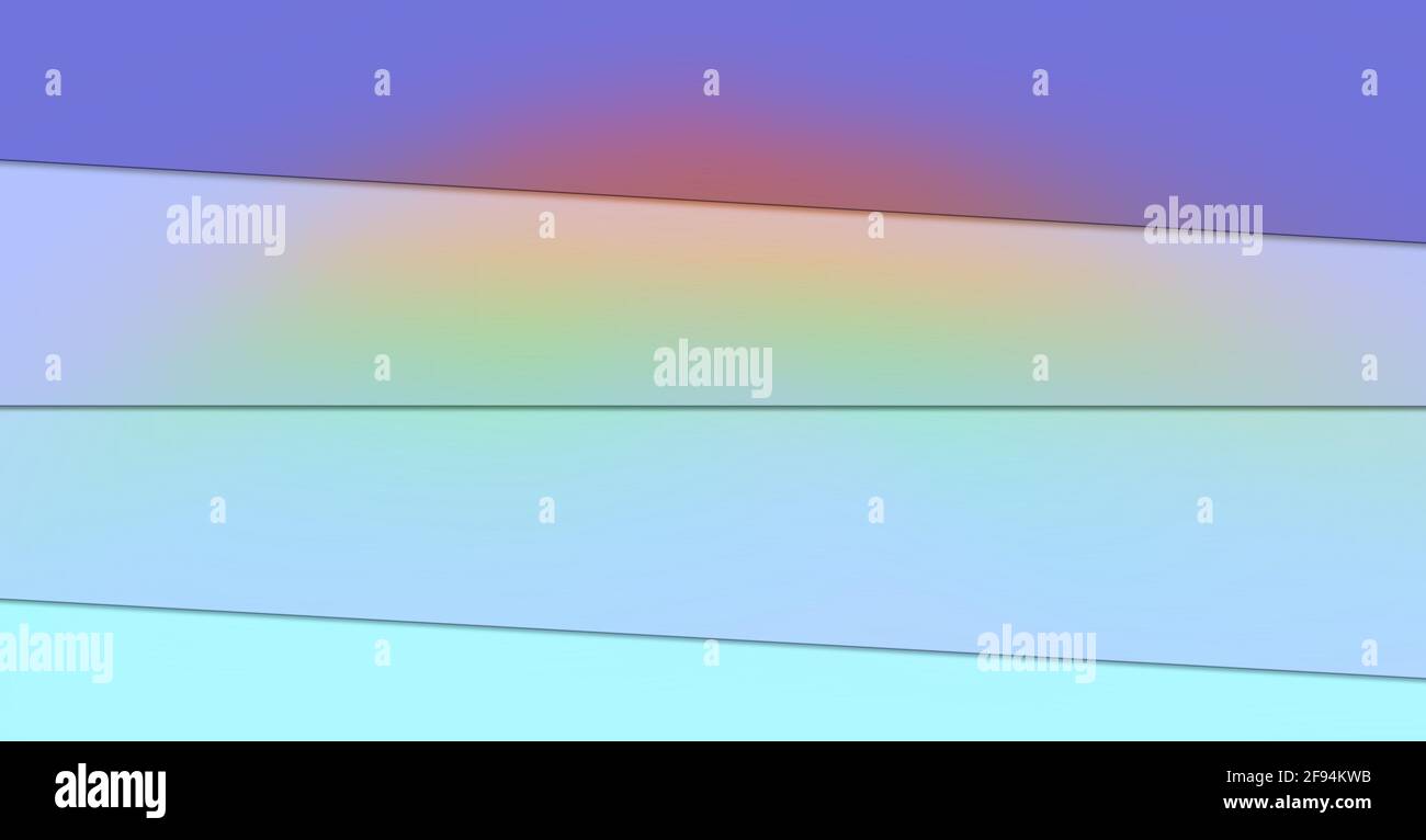 Light background with horizontal lines and rainbow light, blue to ...
