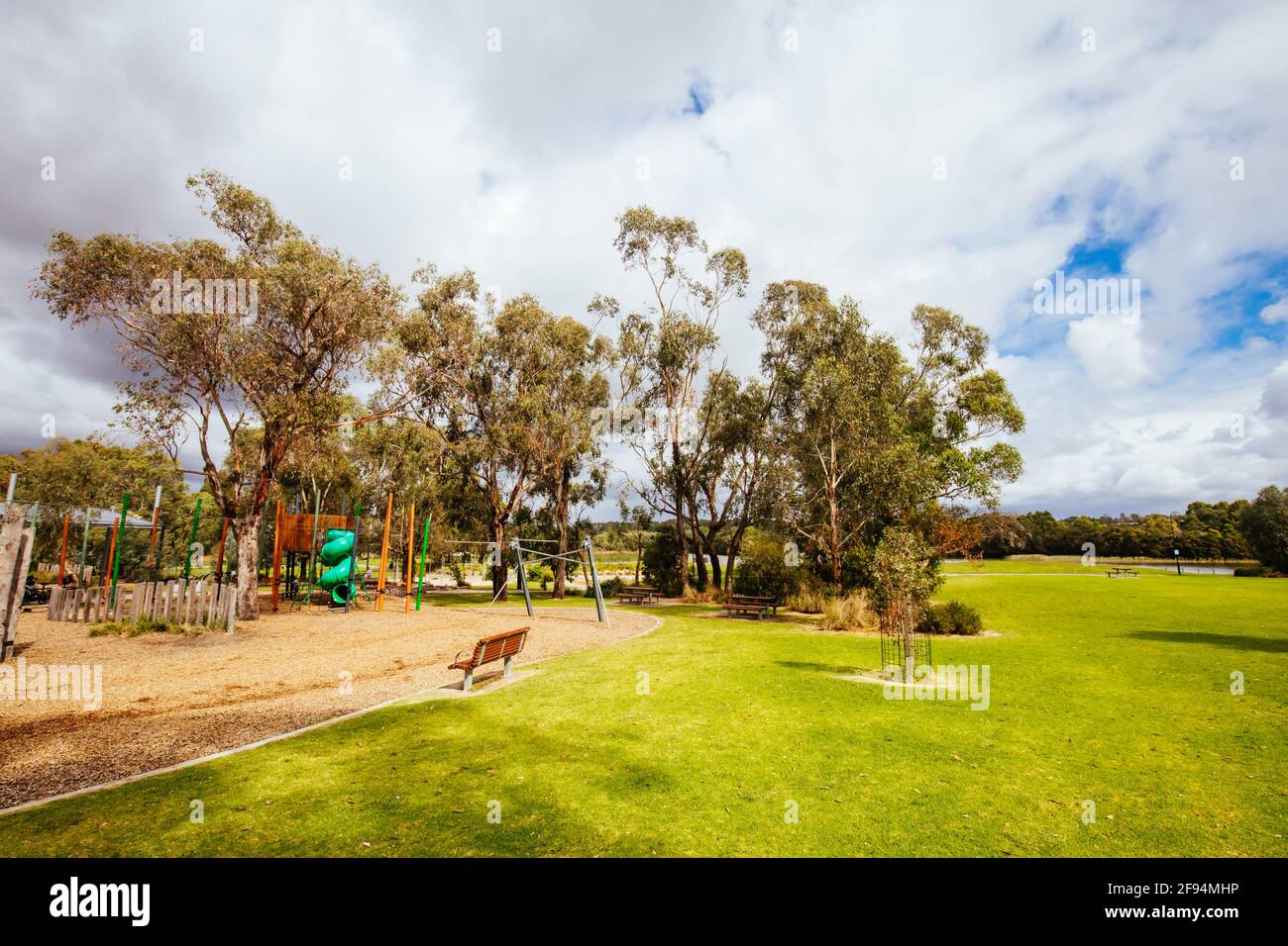 Lilydale Lake and Playground in Australia Stock Photo - Alamy