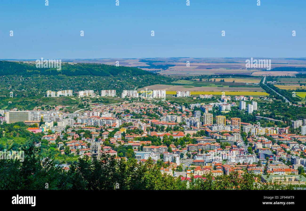 Aerial view of Shumen, Bulgaria Stock Photo - Alamy