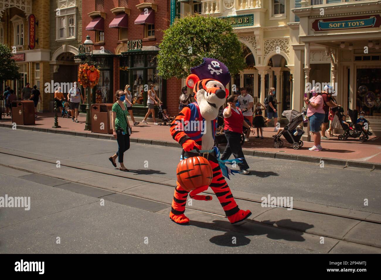 Orlando , Florida. September 21, 2020. Tiger on Main Street in Magic ...