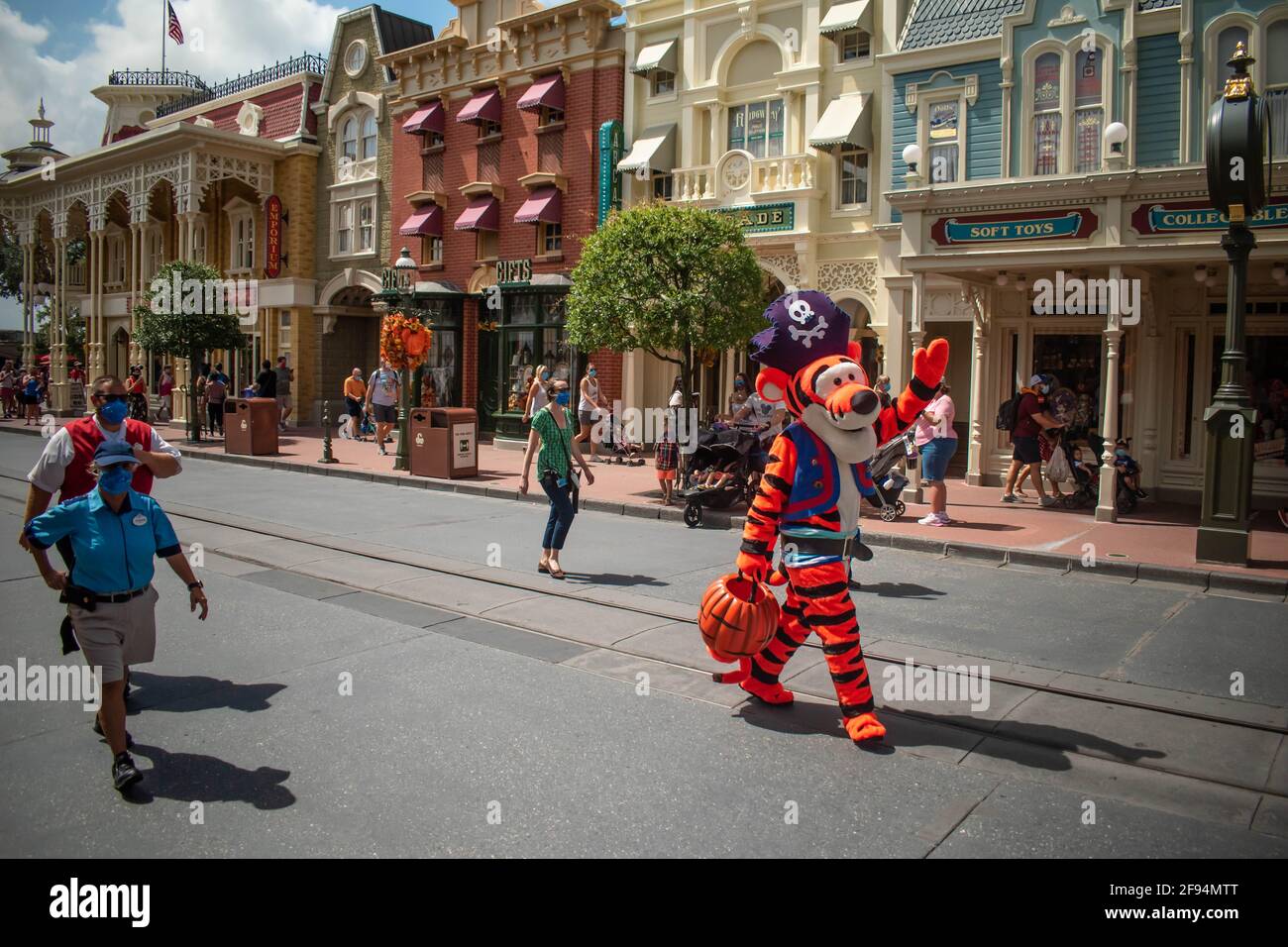 Orlando , Florida. September 21, 2020. Tiger on Main Street in Magic ...