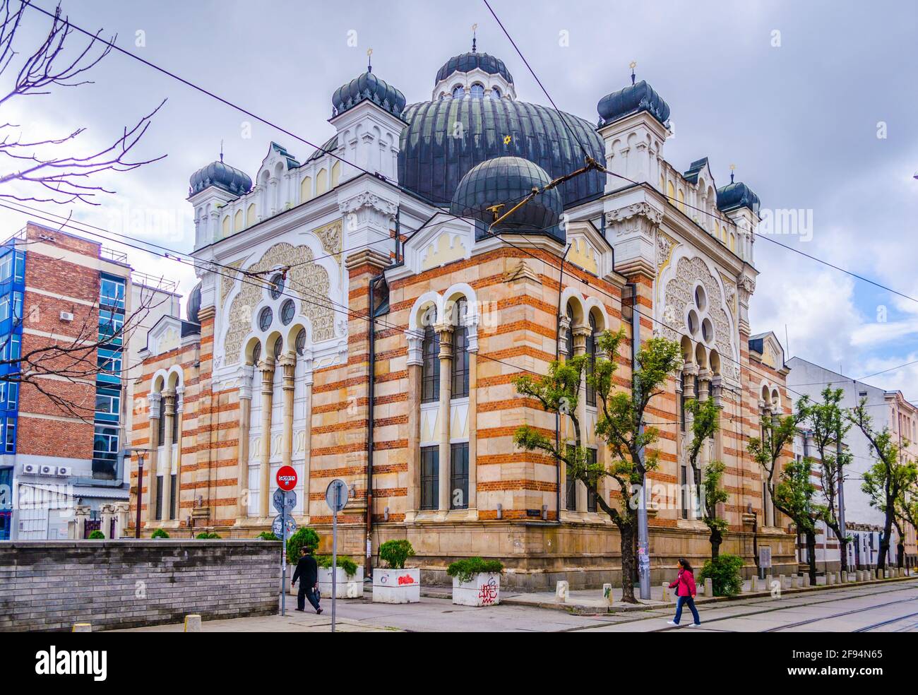 View of a synagogue in Sofia, Bulgaria Stock Photo - Alamy