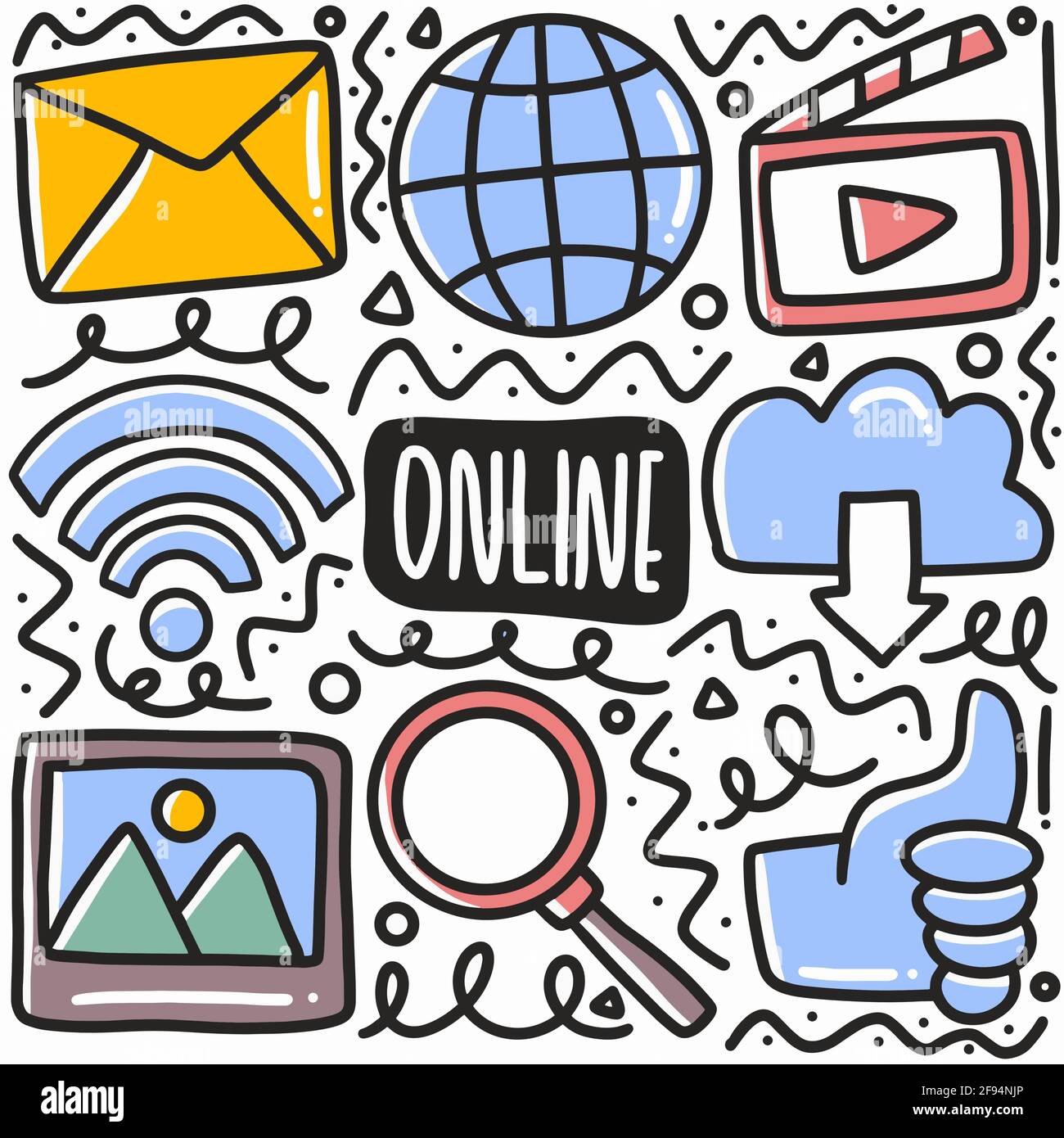 Youtube social network background Stock Vector Images - Alamy