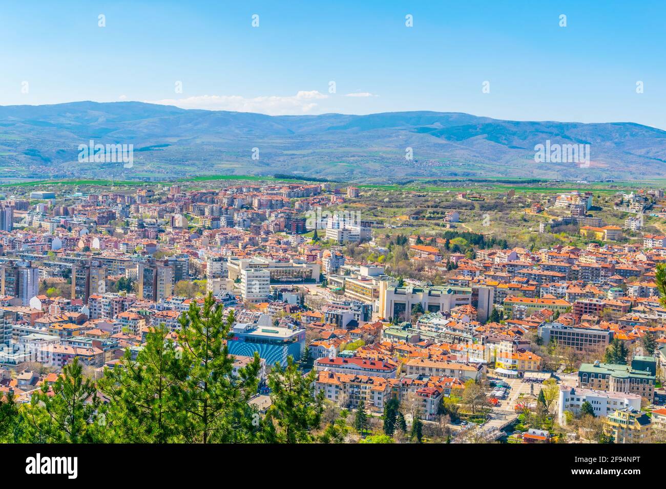 Aerial view of Blagoevgrad in Bulgaria Stock Photo - Alamy