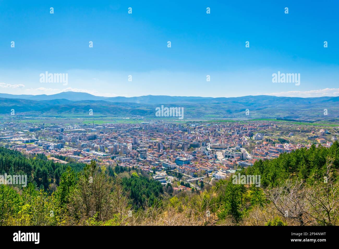 Aerial view of Blagoevgrad in Bulgaria Stock Photo - Alamy