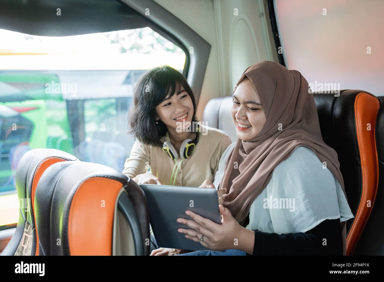 Two People Chatting Bus High Resolution Stock Photography and Images ...