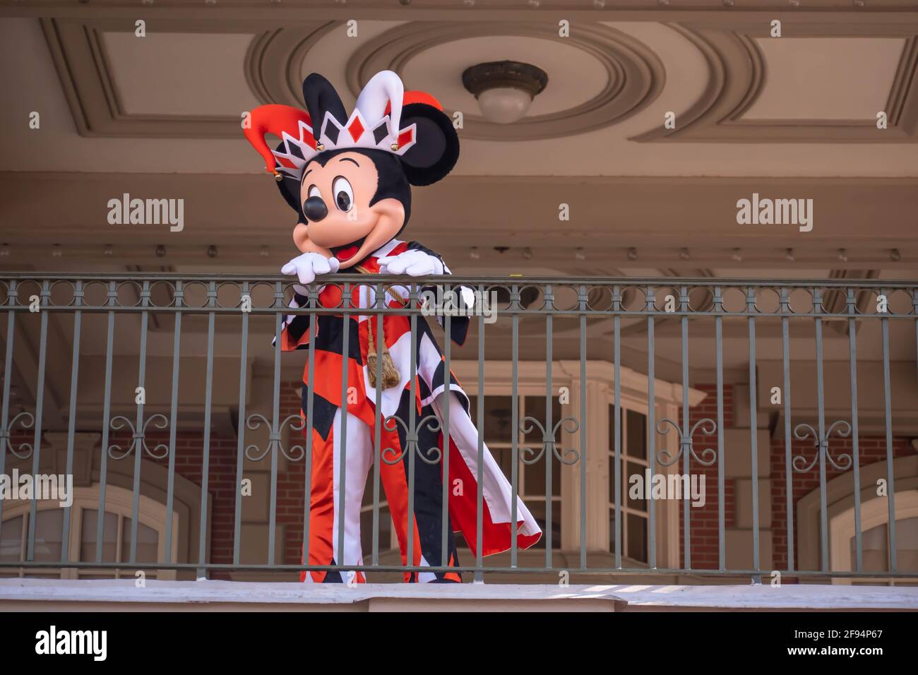 Orlando, Florida. September 02, 2020. Mickey Mouse waving from the ...