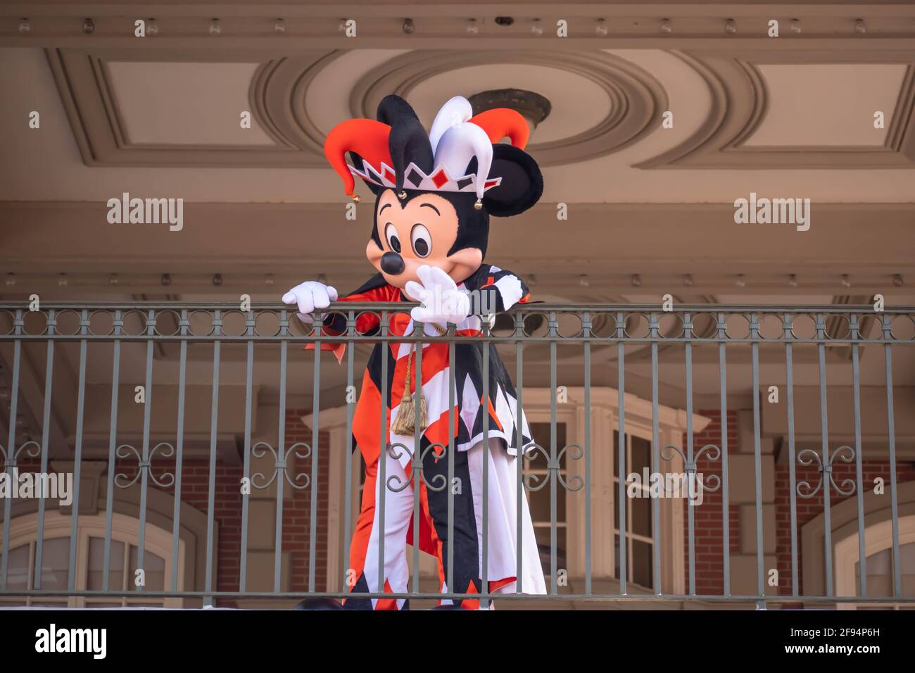 Orlando, Florida. September 02, 2020. Mickey Mouse waving from the ...