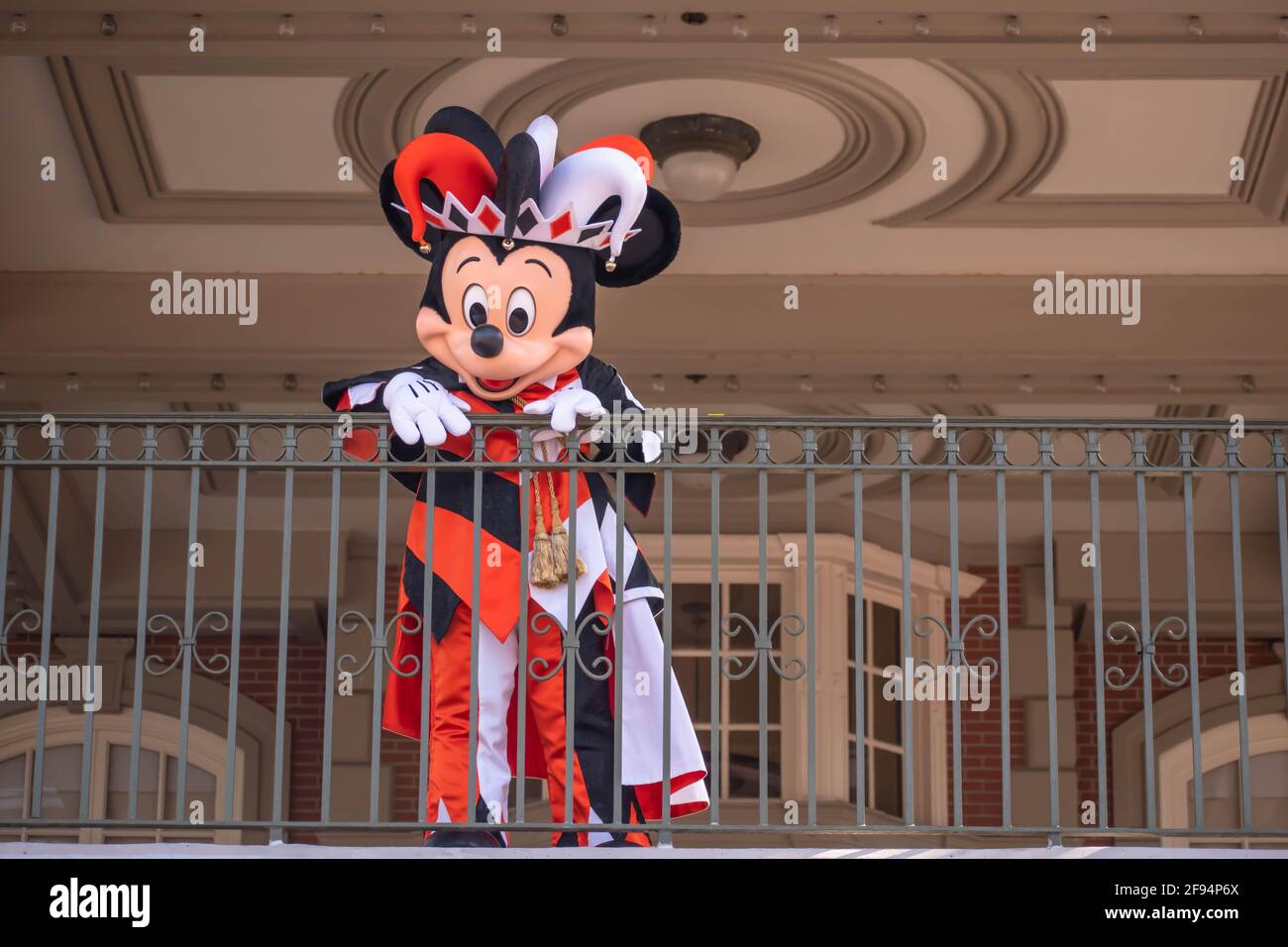 Orlando, Florida. September 02, 2020. Mickey Mouse waving from the ...