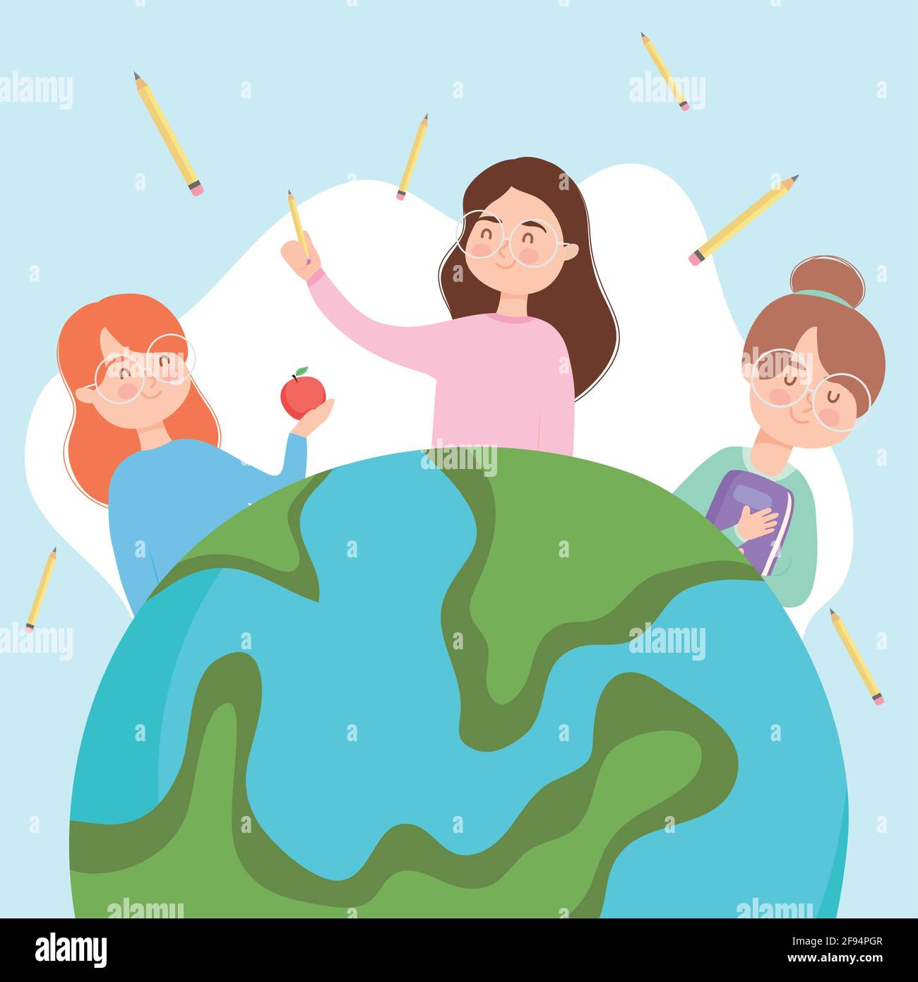 Primary school teachers Stock Vector Images - Alamy