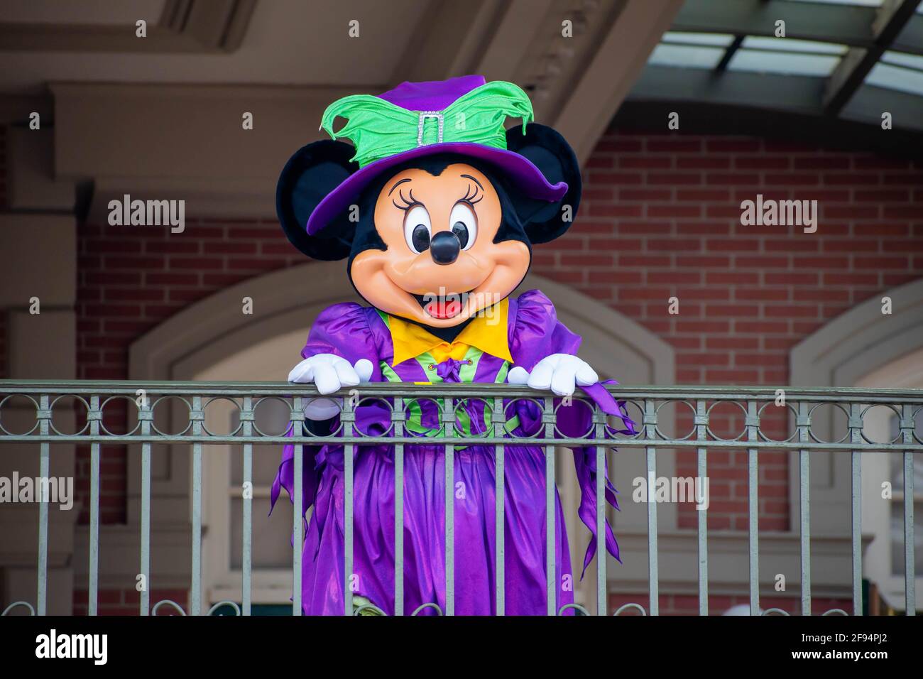Orlando, Florida. September 02, 2020. Minnie Mouse waving from the ...