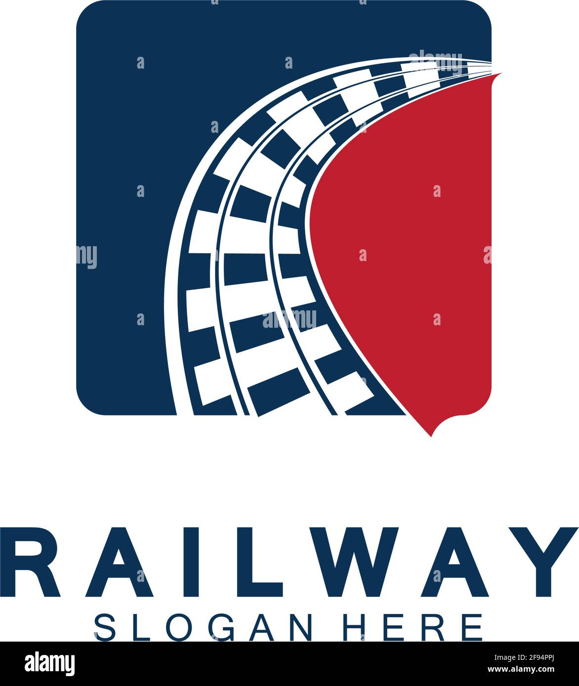 Simple Rail logo vector icon design illustration Stock Vector Image ...