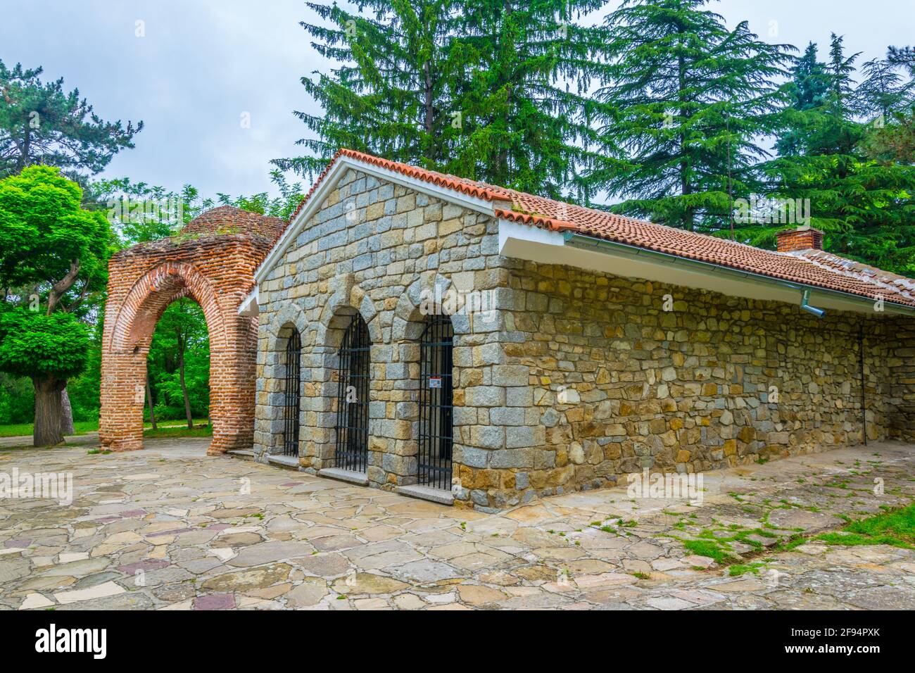 View of an ancient thracian tomb in Kazanlak, Bulgaria Stock Photo - Alamy