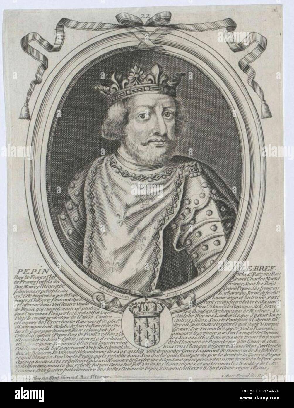 Pippin of the younger, King of the Franks Stock Photo - Alamy