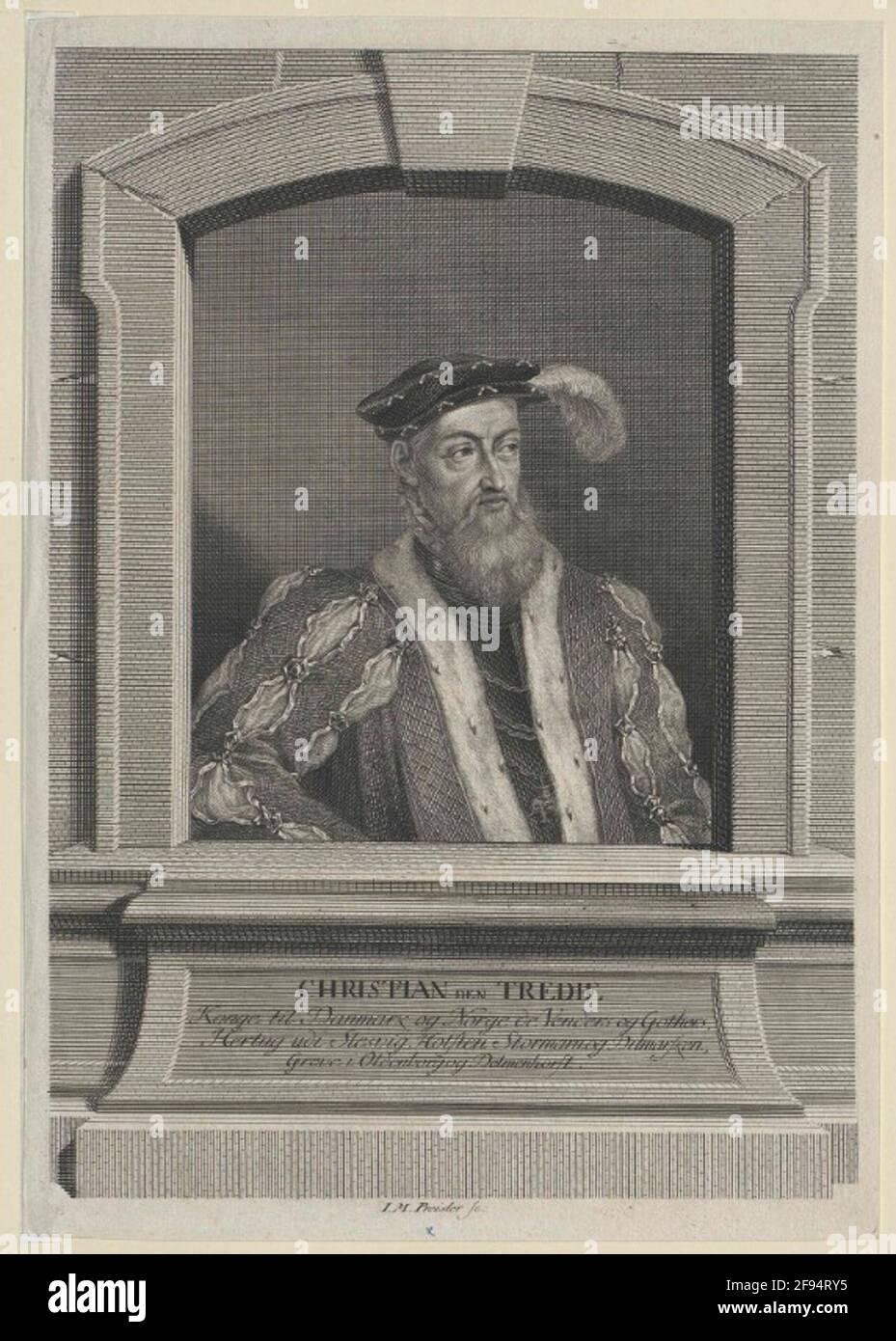 Christian III., King of Denmark Stecher: Prißler, Johann MartiNdatting ...