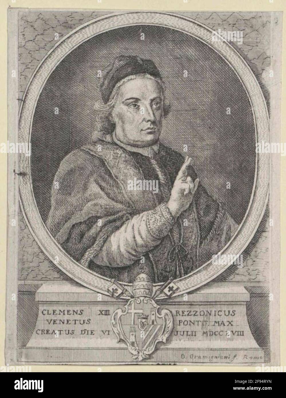 Klemens XIII., papa Stock Photo - Alamy