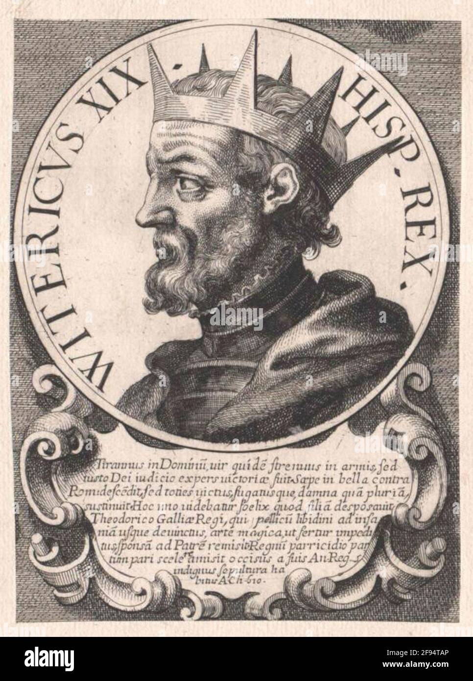 Witterich, King of the Westgoten Stock Photo - Alamy