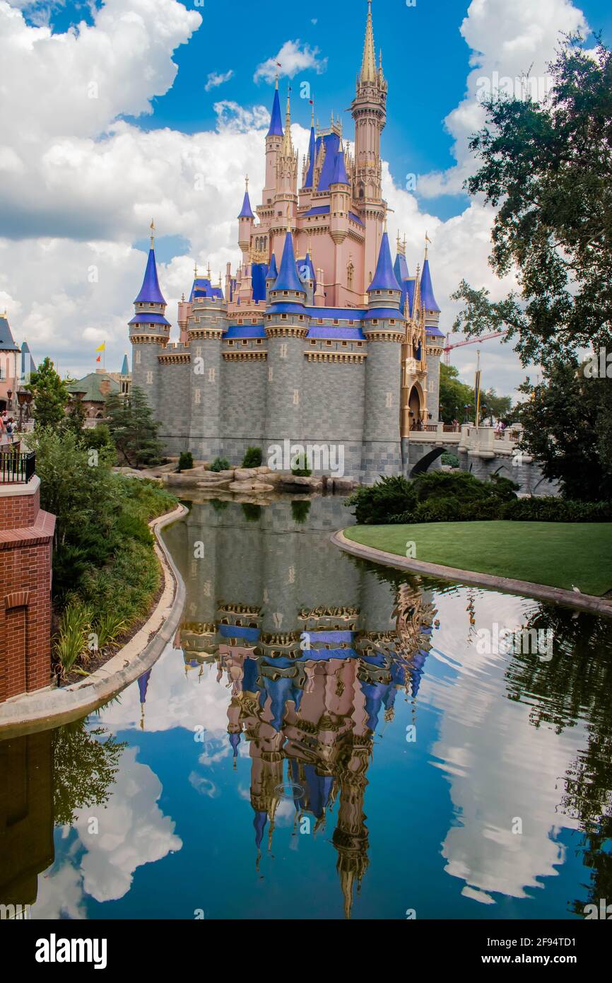 Orlando, Florida. September 04, 2020. Elena de Avalor, Belle and Snow ...