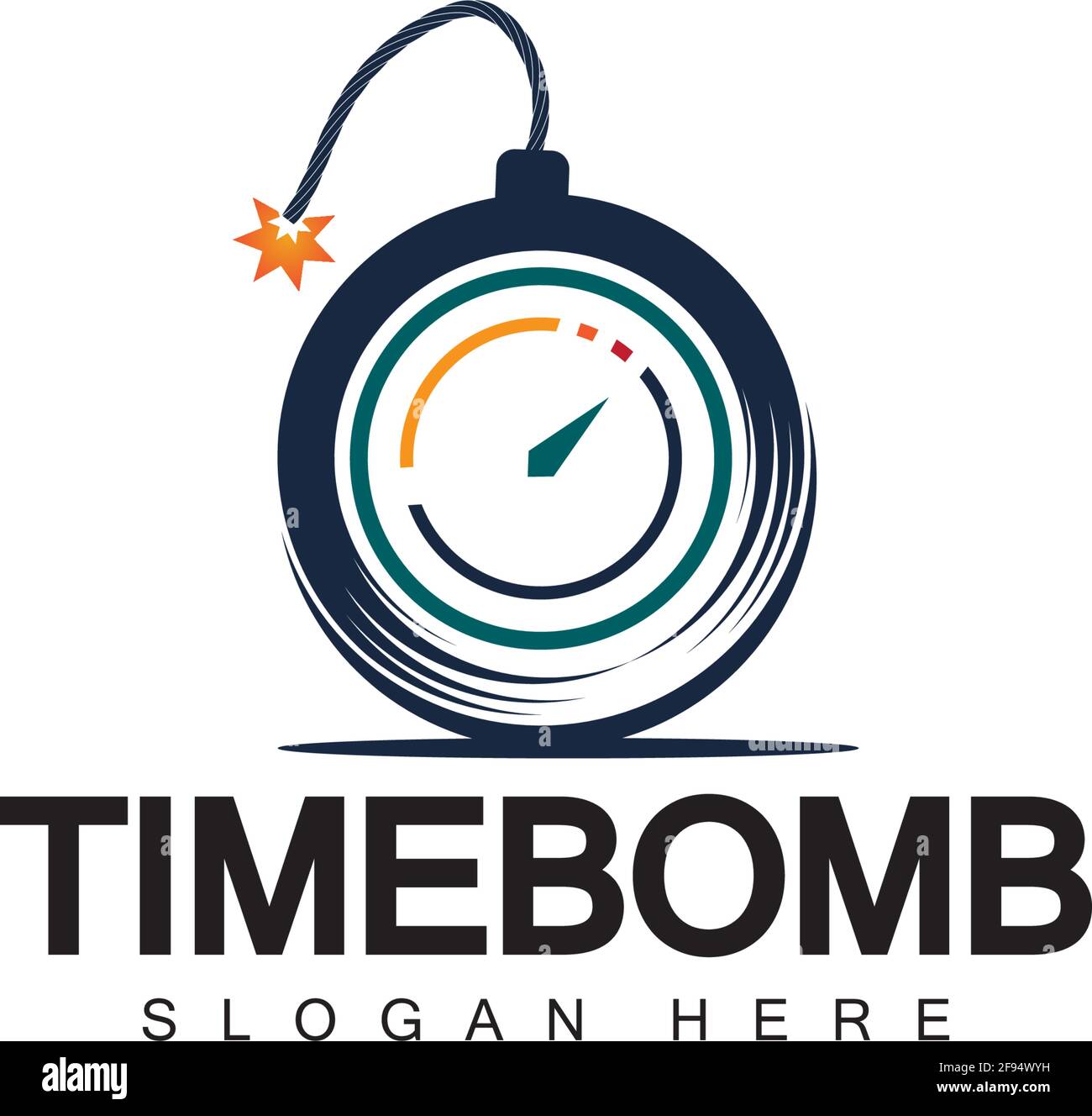 Time bomb logo vector icon ilustration design template Stock Vector ...