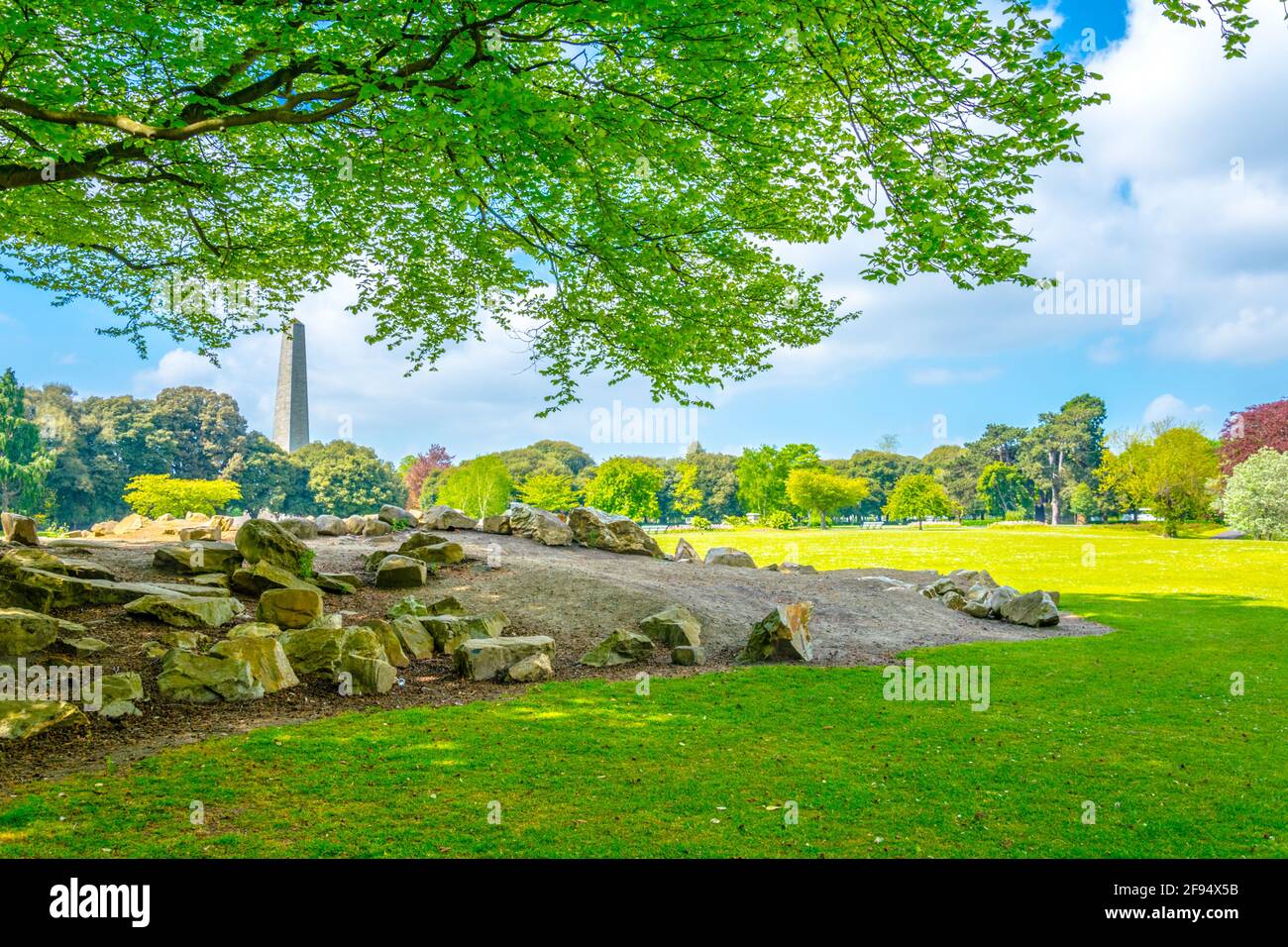 Wellington monument in the Phoenix park in Dublin, Ireland Stock Photo ...