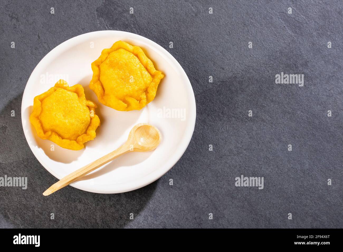 Colombian chicken stuffed cake - Colombian food Stock Photo - Alamy