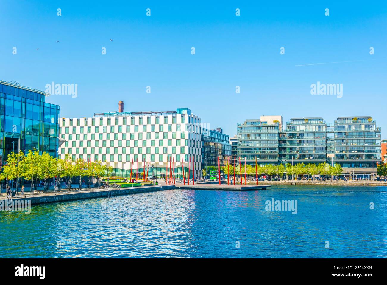 Panoramic skyline city view of dublin ireland hi-res stock photography ...