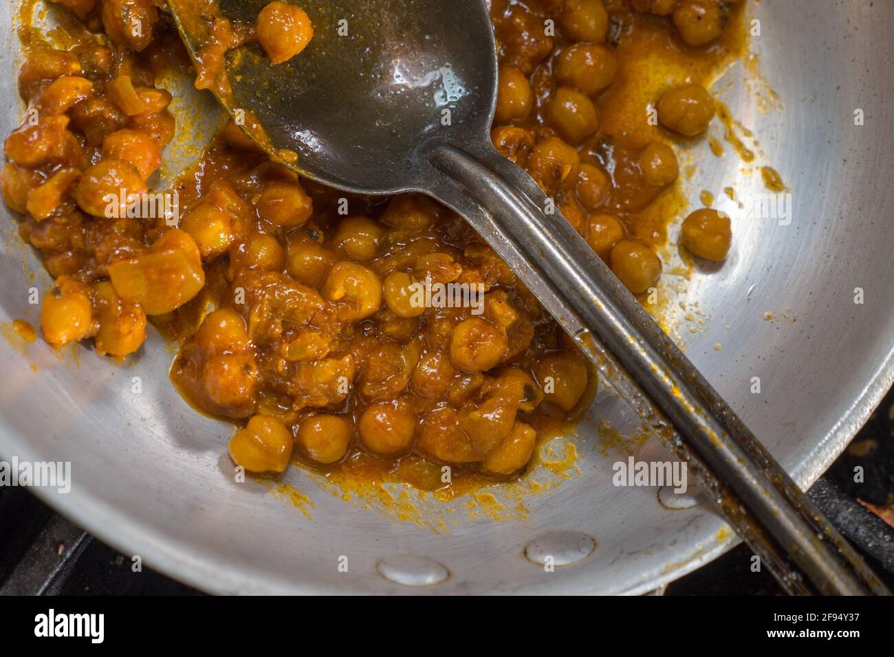 Closeup shot of a traditional Indian food in a metal container Stock ...