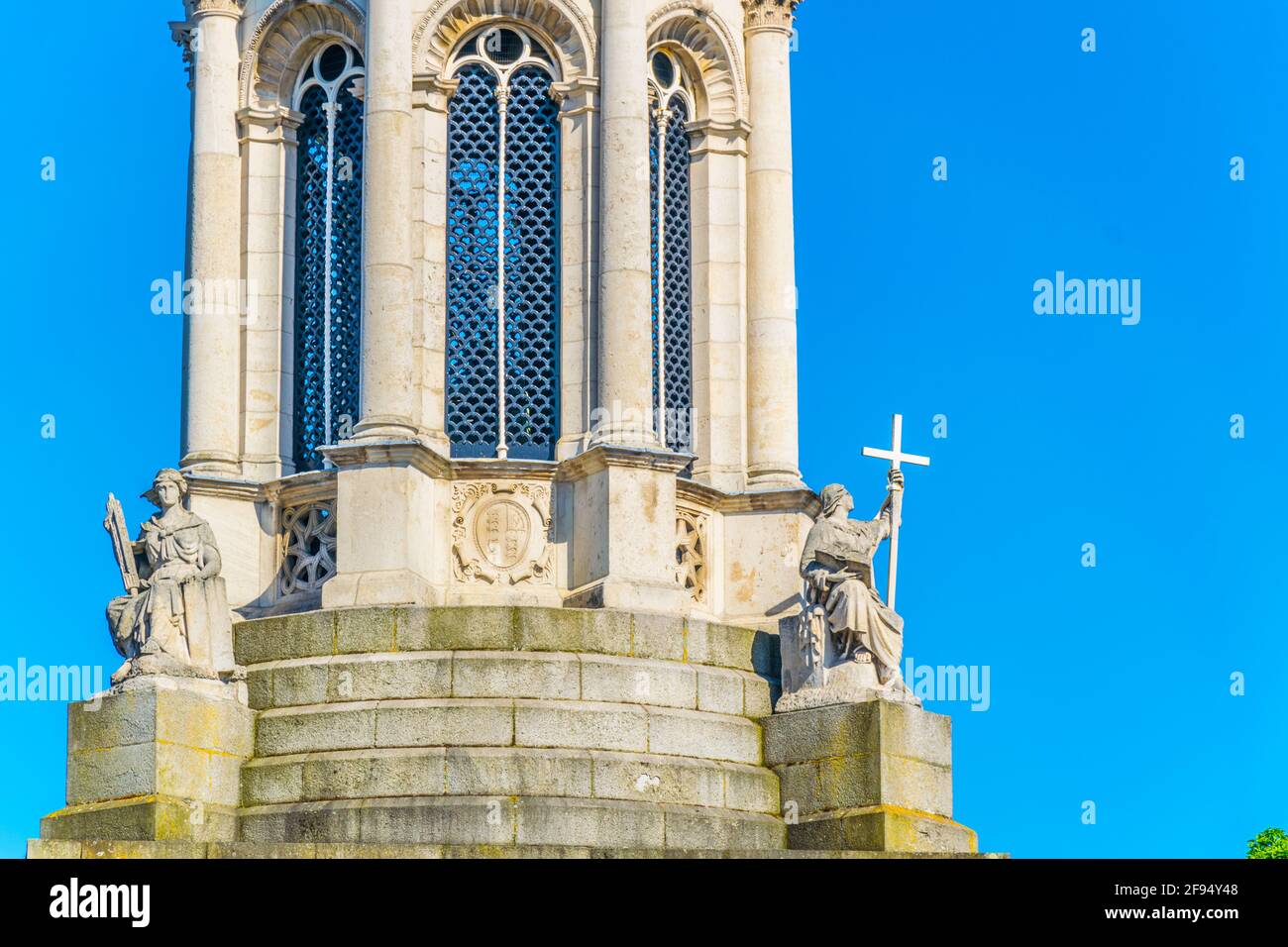 Campanile inside of the trinity college campus in Dublin, ireland Stock ...