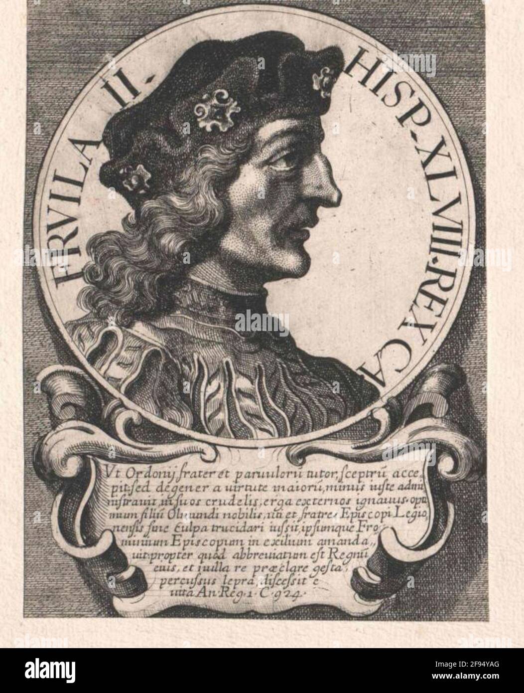 Fruela II, the outstanding, king of Asturias and León Stock Photo - Alamy