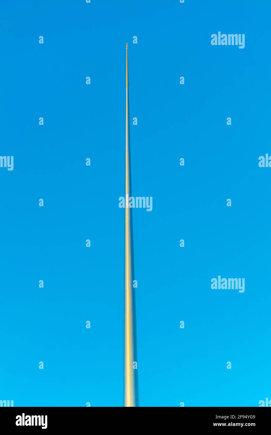 the spire monument in the central Dublin, Ireland Stock Photo - Alamy